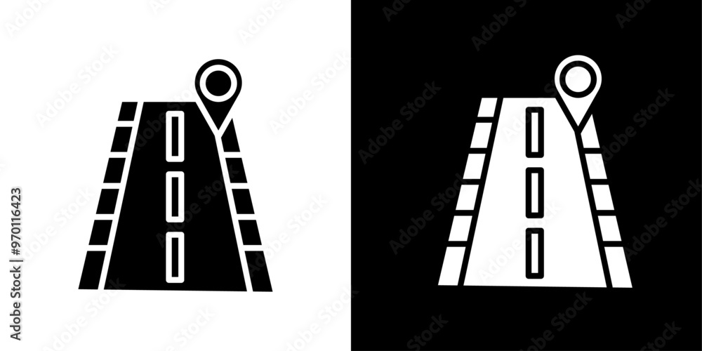 Roadmap icon Isolated flat vector in outline Stock Vector | Adobe Stock