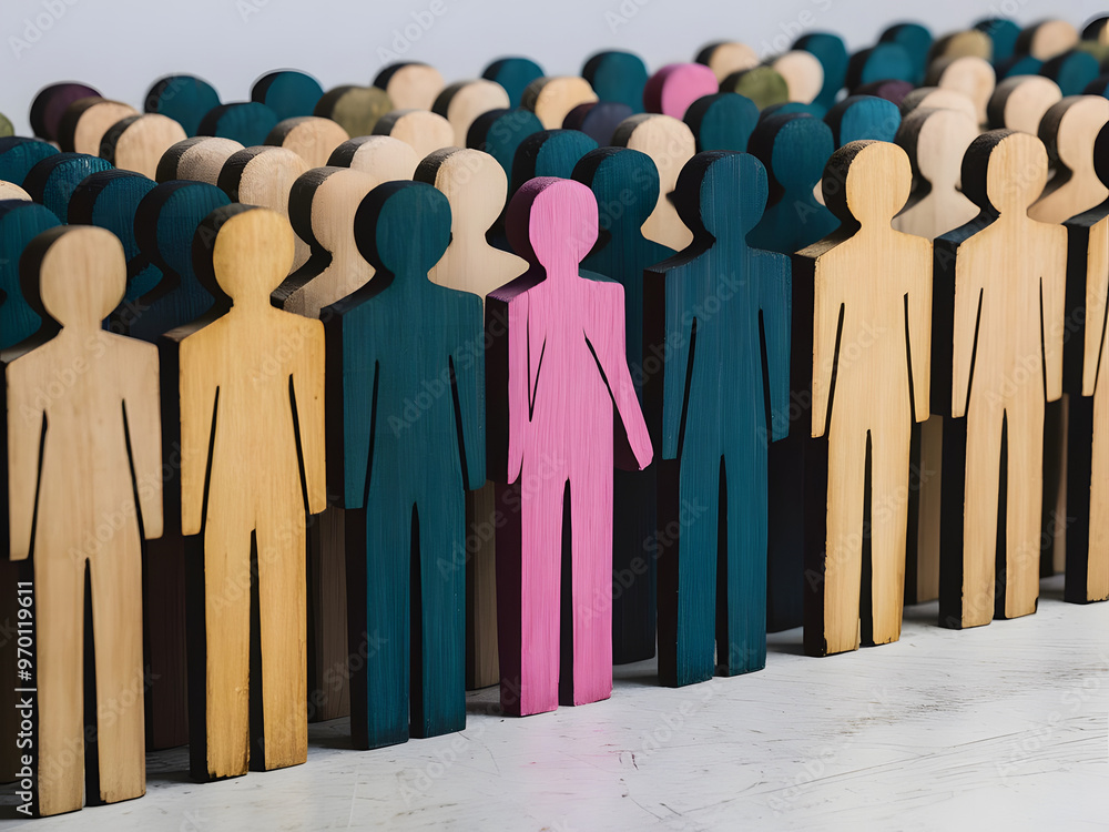 Siluetas de personas mostrando trabajo en equipo diverso e inclusivo ...