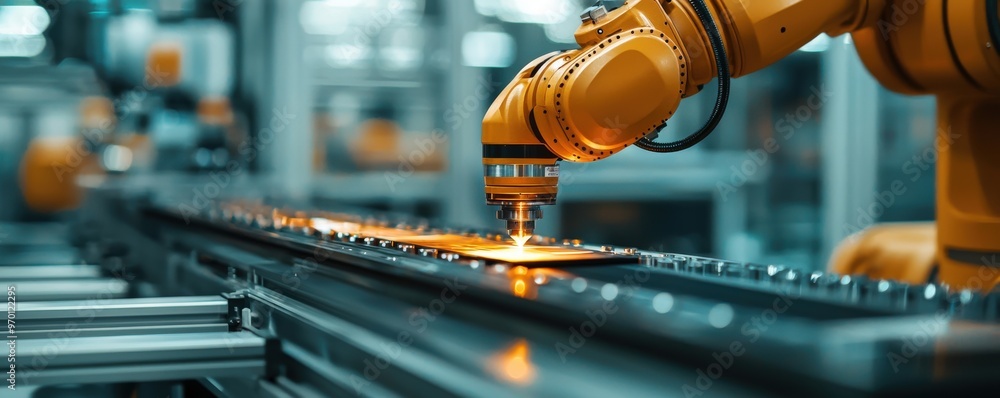 AI system performing a visual quality inspection on a production line ...