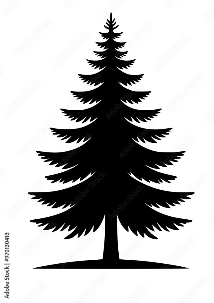 Vector de Stock Pine Tree SVG, Forest Tree SVG, Mountain Forest SVG ...