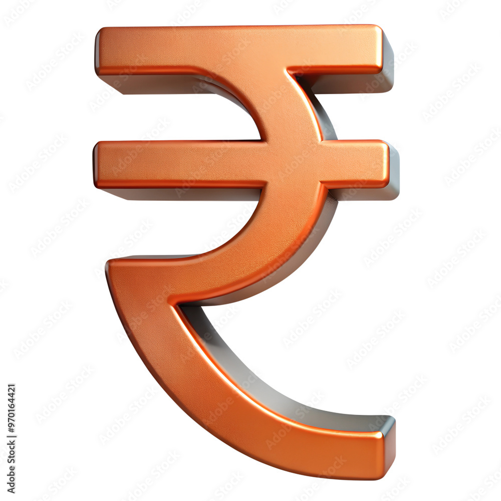 Indian Rupee symbol, transparent or white isolated background Stock ...