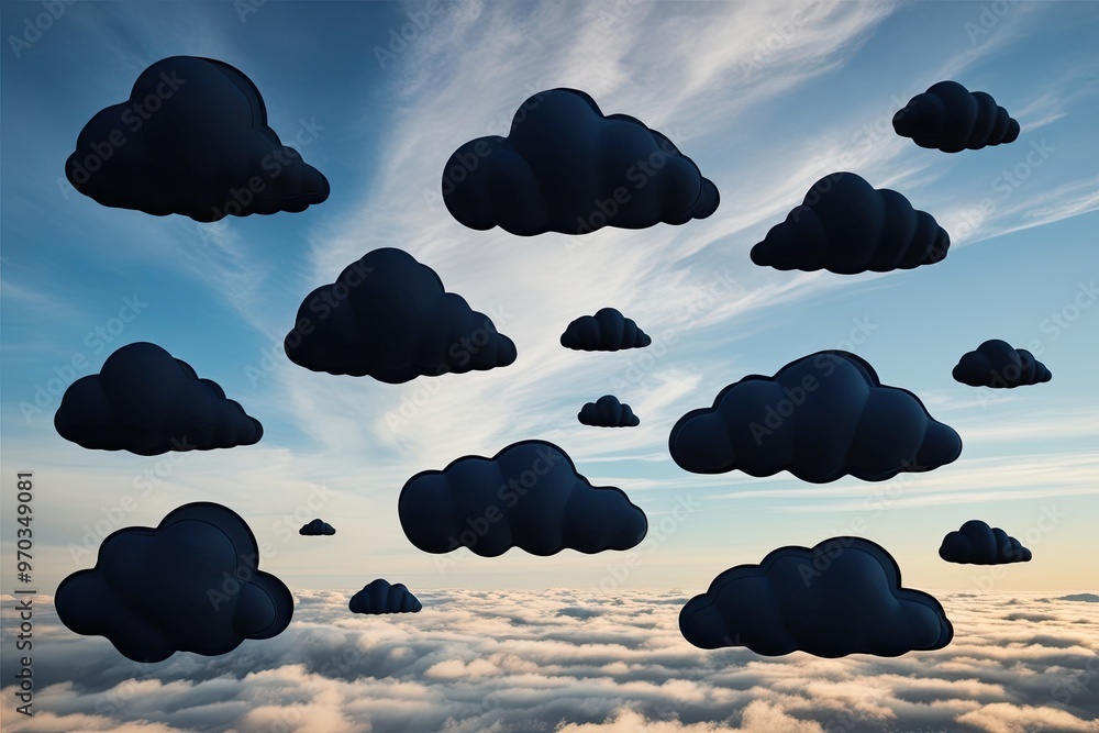 Genuine Inky Cloud Cutout Backgrounds for Weather Projections and ...