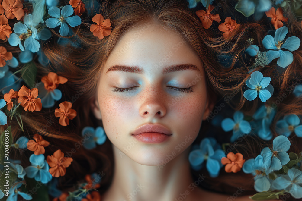 High-Resolution Image Depicting Mental Health Themes: Stress Management ...