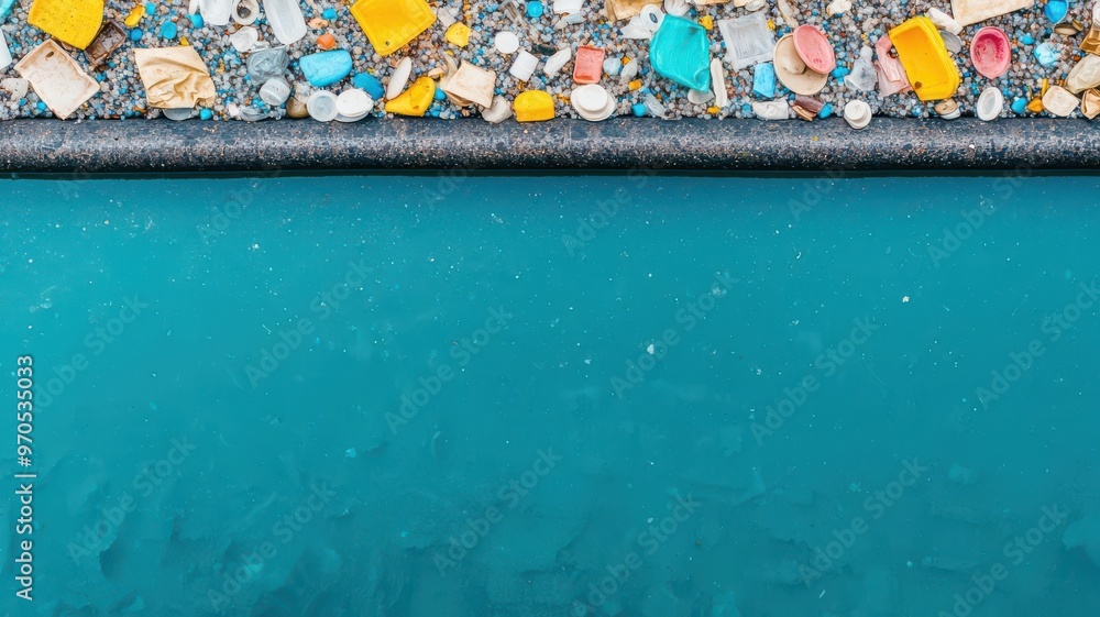 A filter clogged with microplastics from polluted water, Microplastics ...