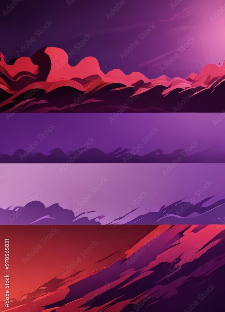 The image contains three distinct panels, each with a unique color ...