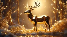 Golden Deer Free Stock Photo - Public Domain Pictures