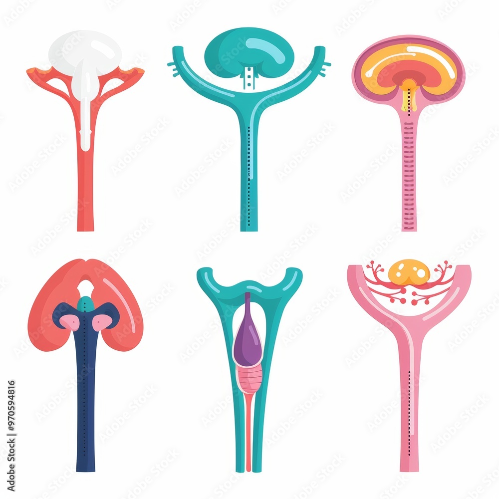 Ilustración de Stock Educational Diagram of Different Types of Ovarian ...