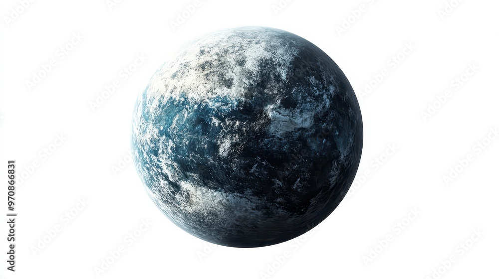 Kepler-452b (exoplanet) clipart, element, 3D illustration, realistic ...