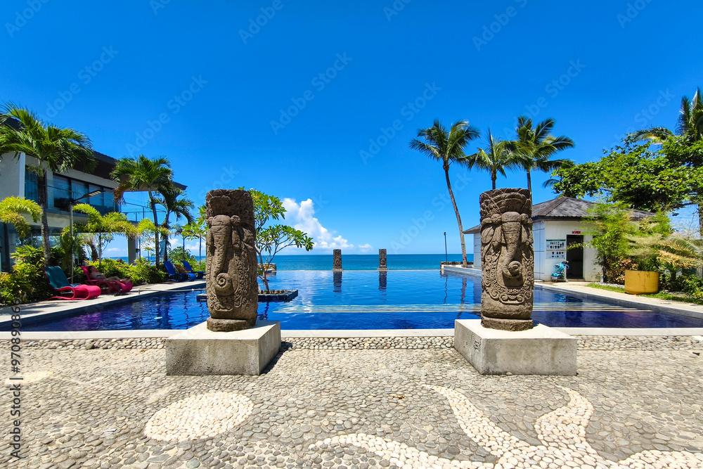 Real, Quezon Province, Philippines - June 11, 2024: Okeanus 21 Beach ...