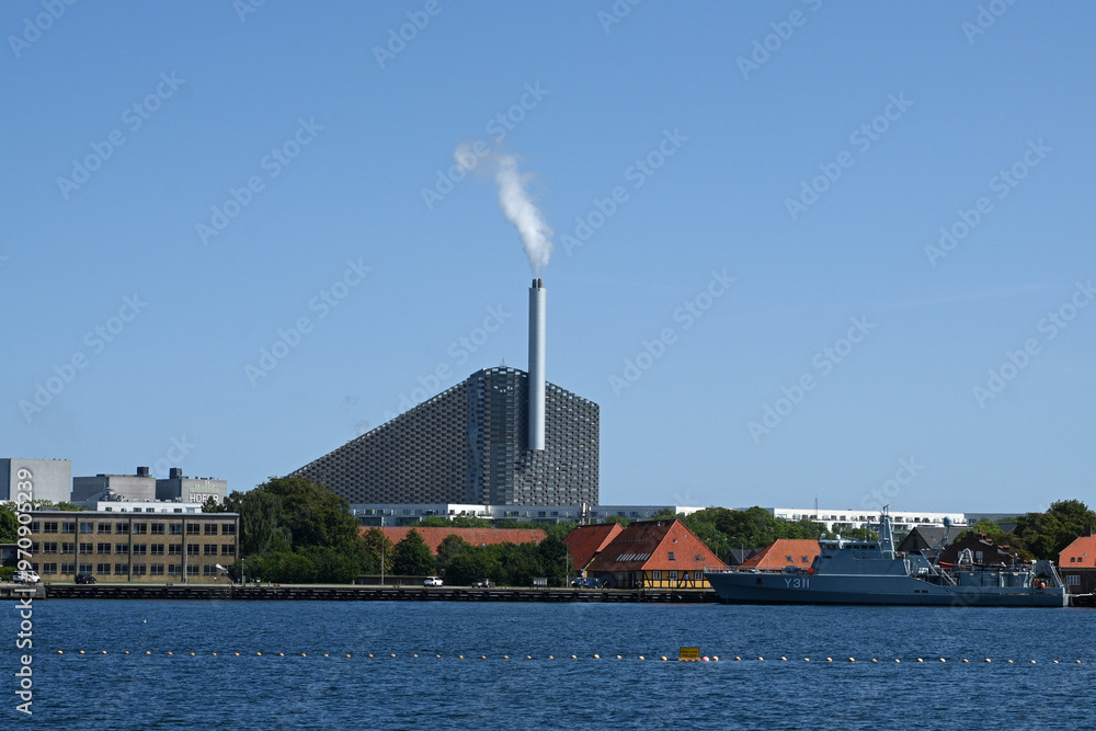 Copenhagen, Denmark - August 1, 2024: Amager Bakke, also known as ...