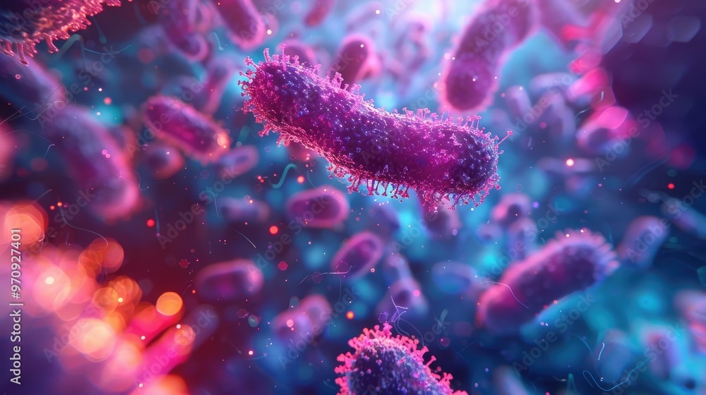 Microscopic View of Coronavirus Outbreak Revealing Viral Cells and ...