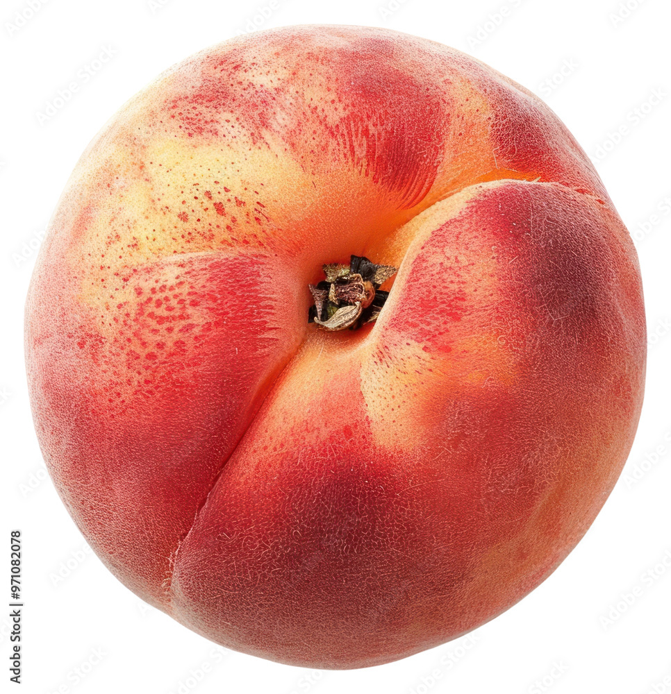 PNG One real peach produce fruit plant. Stock Photo | Adobe Stock