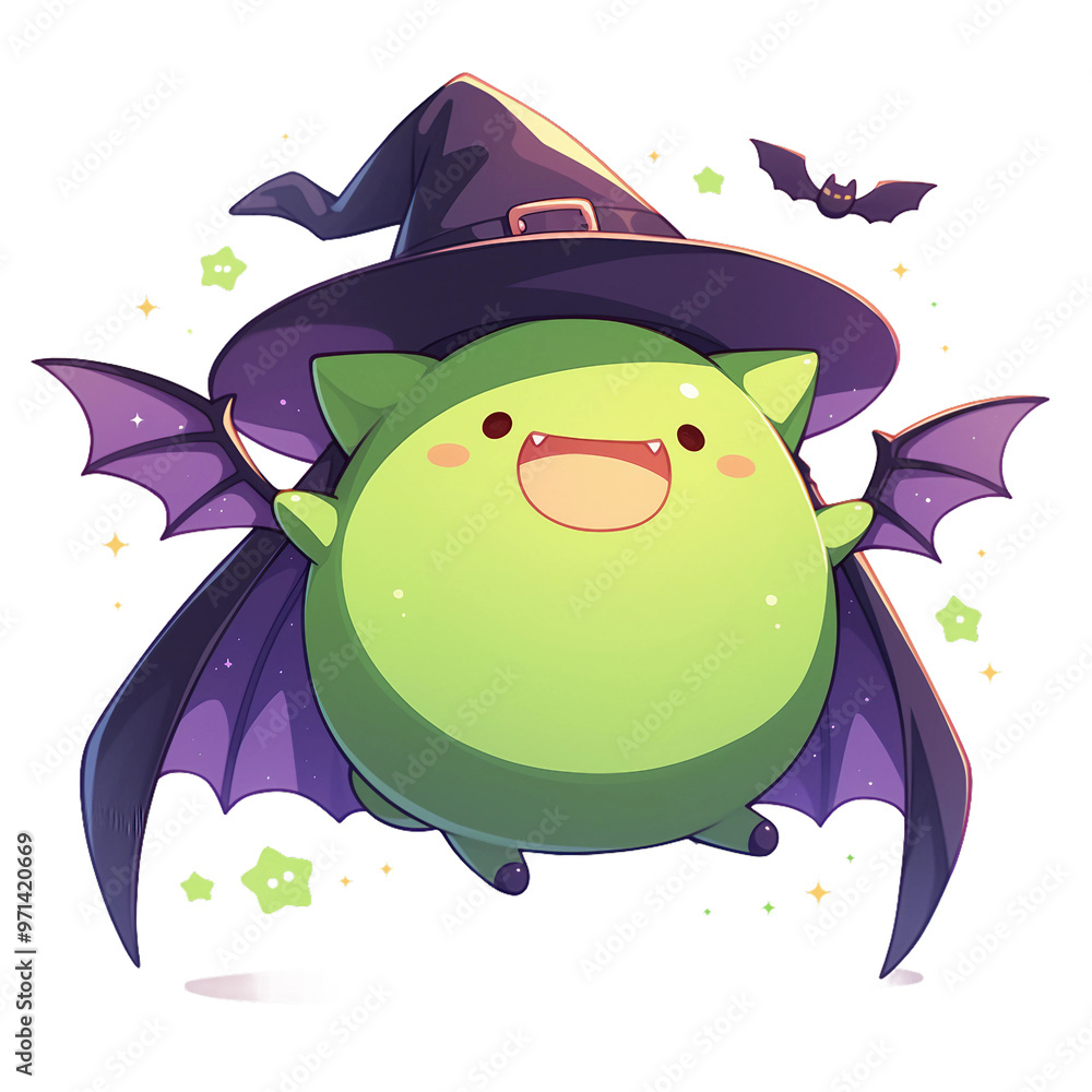Cute Kawaii Avocado Characters dressed as halloween monsters, like ...