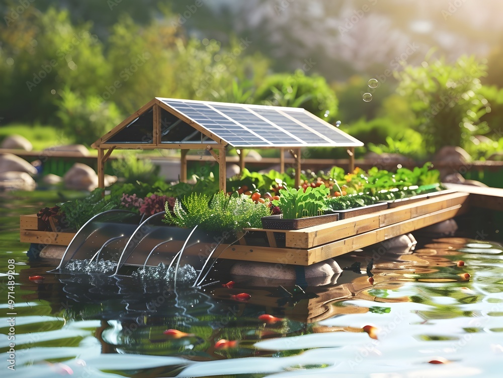 Solar Powered Floating Aquaponic System Integrating Fish Farming and ...