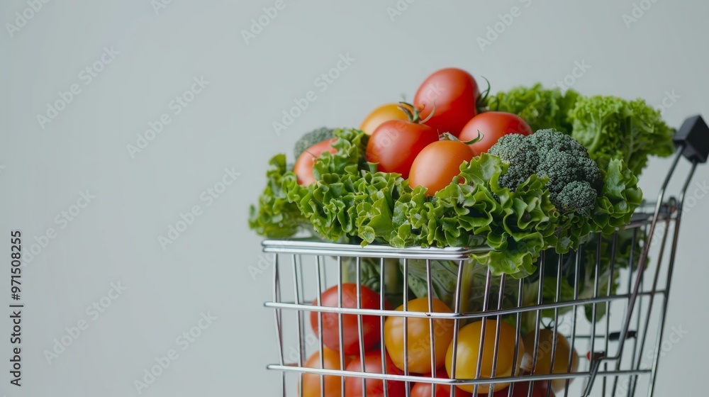Food and fruit and vegetable pie charts presented on a clean white ...