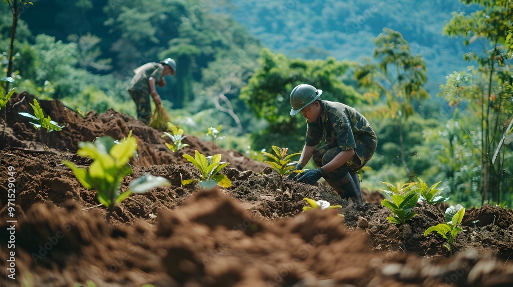 Forest team replants trees to bring back biodiversity and prevent soil ...