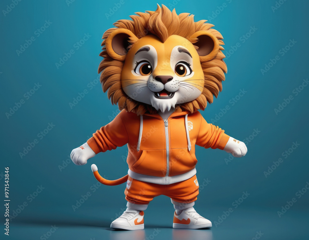 tiger cub with a smile adorable cartoon style 3d realistic cartoons 3d ...