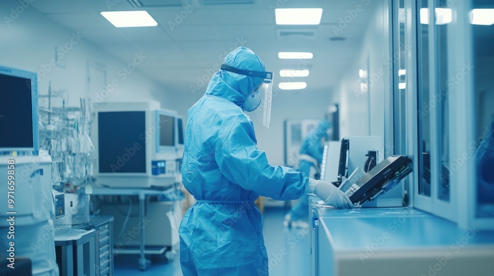 Hospital e-waste disposal process, medical equipment being safely ...