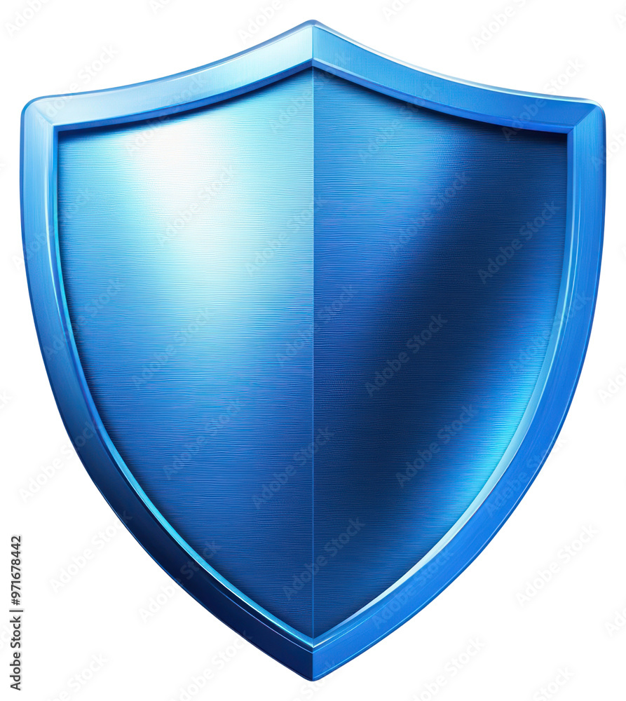 PNG Blue metallic shield illustration Stock Illustration | Adobe Stock