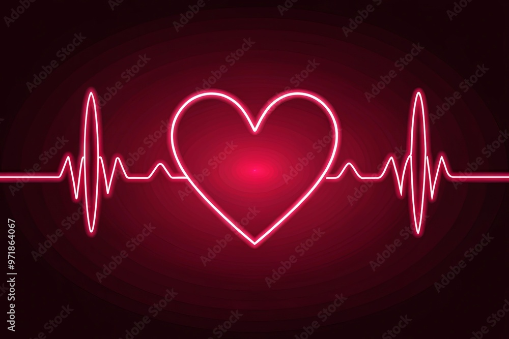A stylized heartbeat symbol, formed by a continuous wavy line with ...