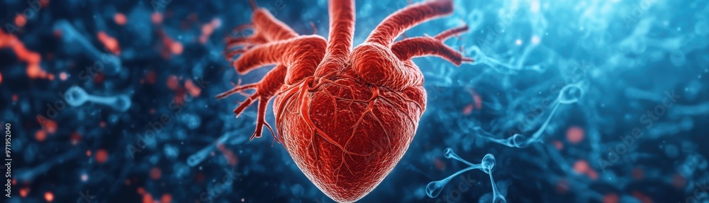 Cholesterol and myocardial infarction risk, heart anatomy showing ...