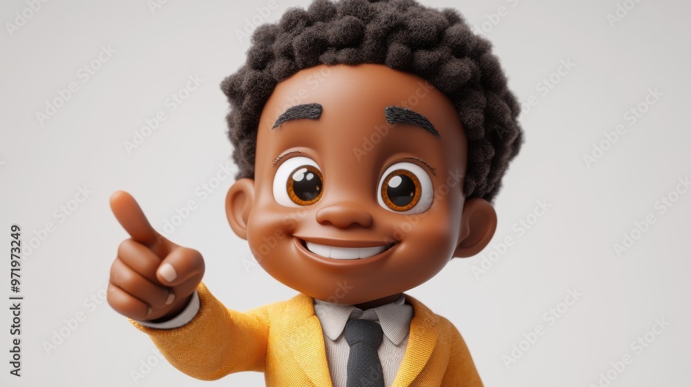 african cartoon character flexible han in re sleeve points forwar ...