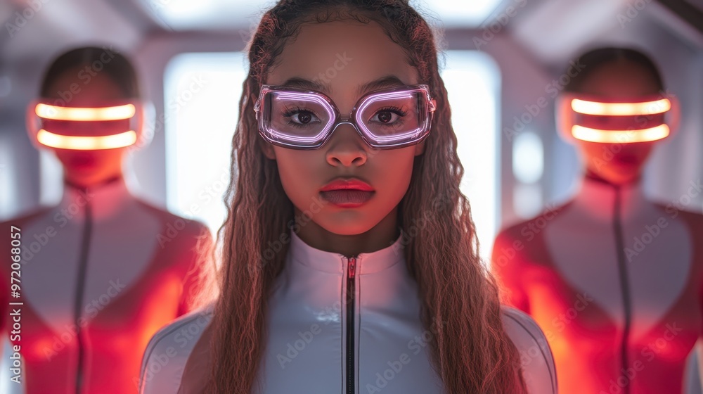 Fashion Forward Gen Z Influencer Sporting Hyper-Modern Matching Set ...