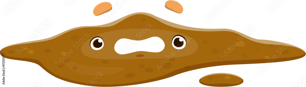 Vector de Stock Cartoon poop emoji. Isolated vector anthropomorphic ...