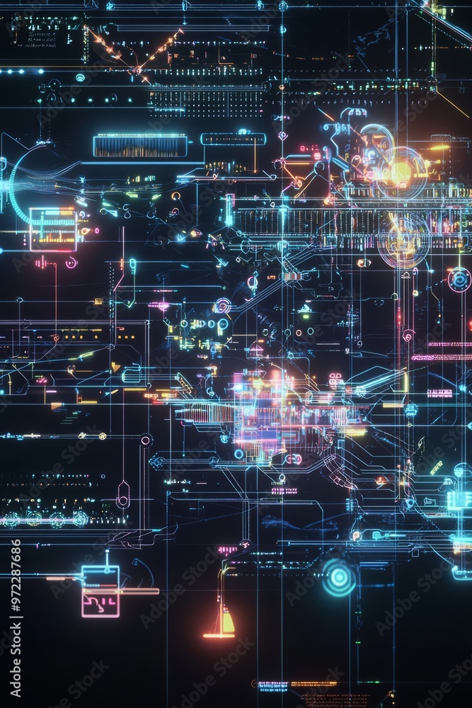 A visualization of cross-platform integration with different digital ...