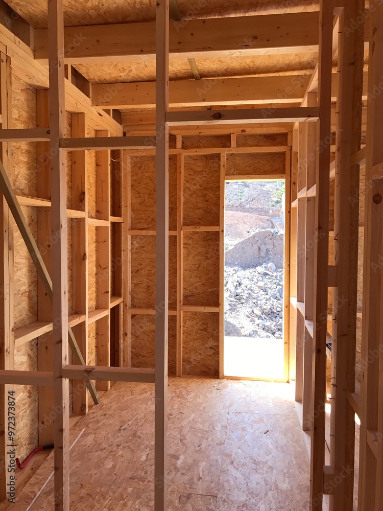 La construcción de una vivienda con estructura de madera es rápida ...