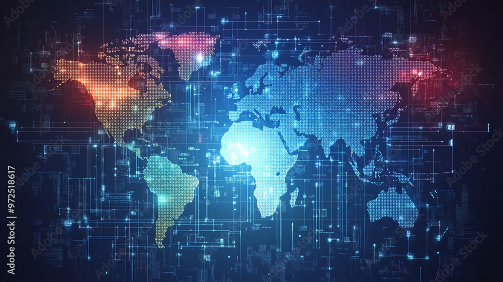 world map. Highly detailed map of the detailed borders of all countries ...