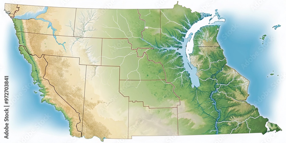 Transparent outline map of the West Coast region, highlighting ...
