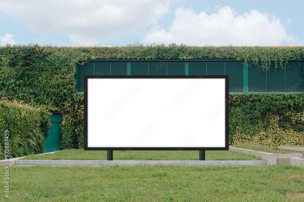Mock up template: Horizontal billboard out of home (OOH) advertising ...