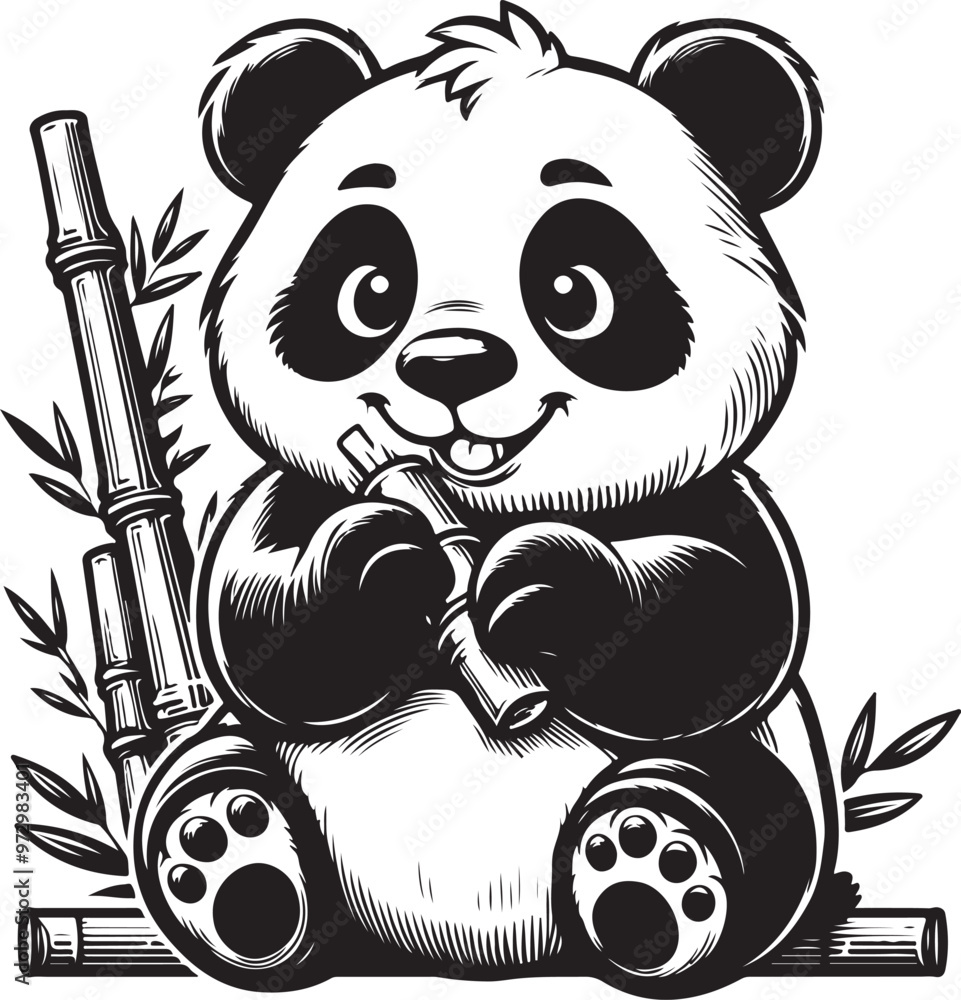 cute panda clipart vector design,awesome cute panda svg,high resolution ...