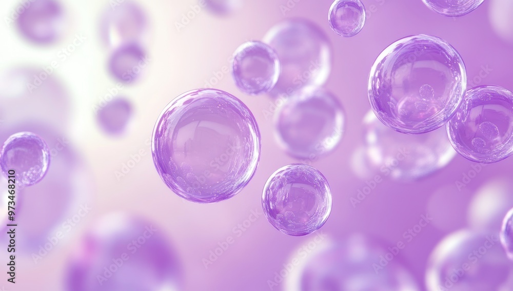 Pink purple abstract meta sphere liquid shape moving deformation ...