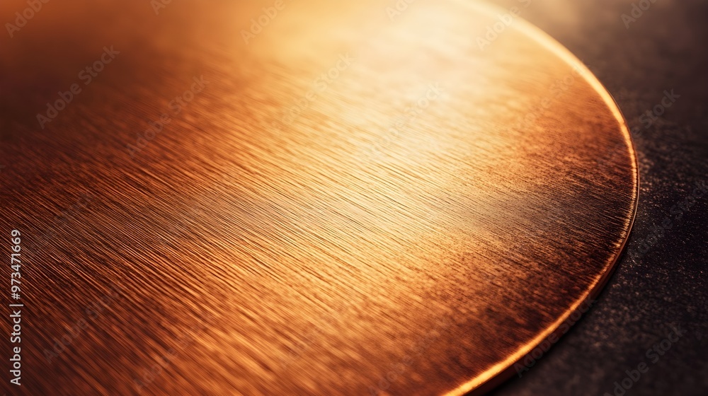 Sleek copper board design with minimalist aesthetics, showcasing crisp ...