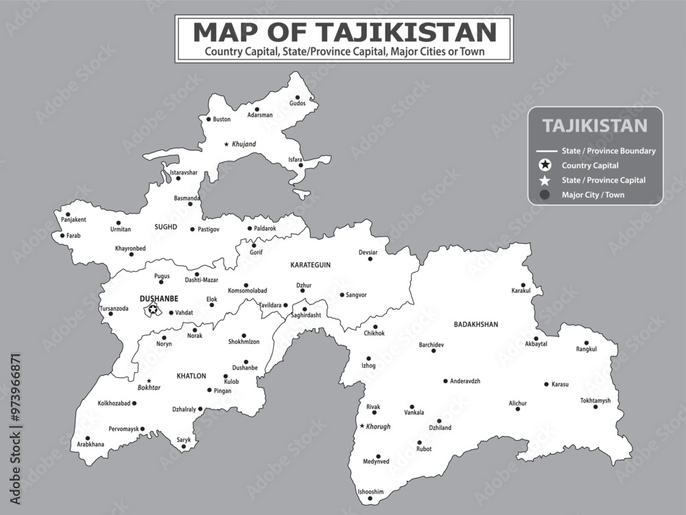 Geography Political map. Political map of country with capital ...