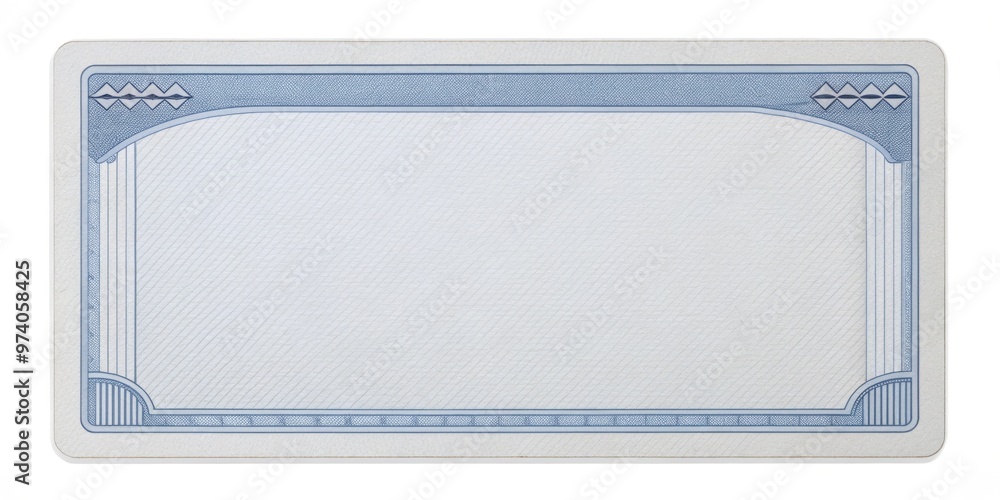 Blank social security card template isolated on white background with ...