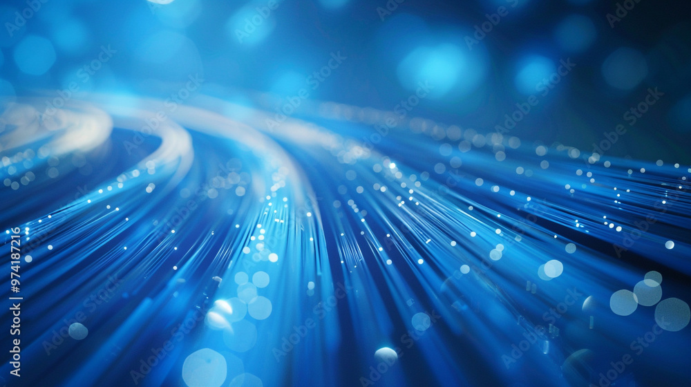 fiber optics background with lots of light spots, Internet, information ...