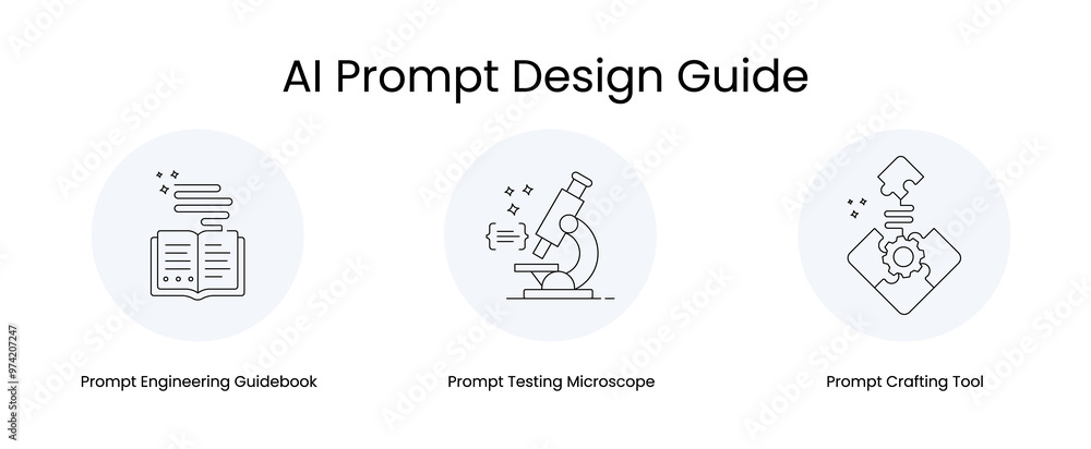 AI Prompt Design Guide - Icons Representing: Prompt Engineering ...