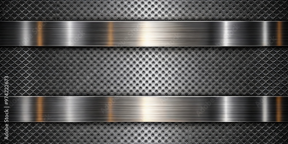 Abstract background with a mix of metallic and carbon textures for a ...