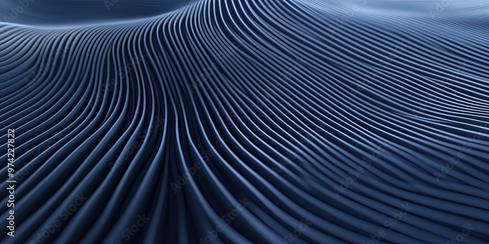navy blue abstract wavy background Stock Illustration | Adobe Stock