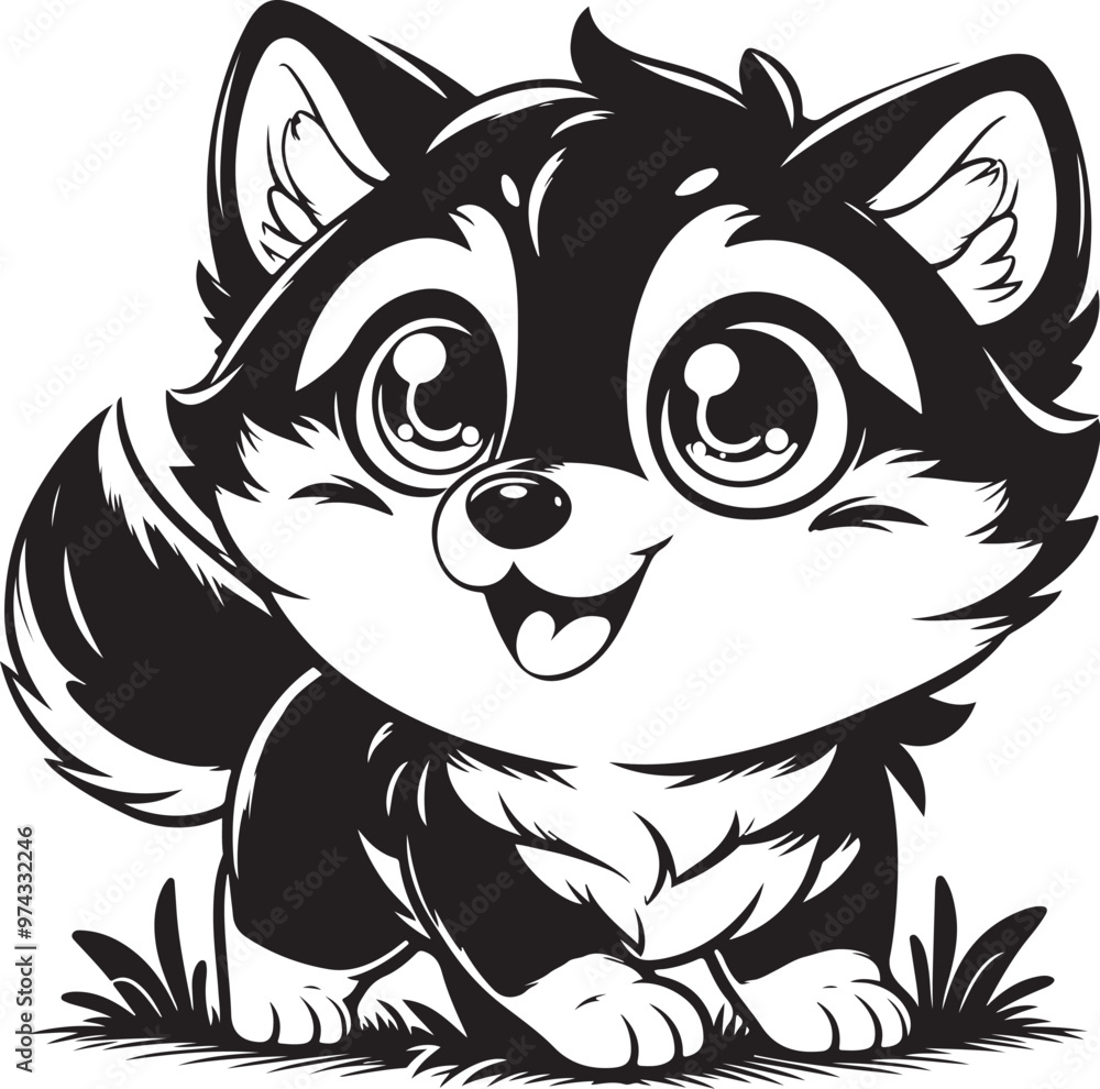 cute wolf clipart vector design,awesome cute wolf svg,high resolution ...
