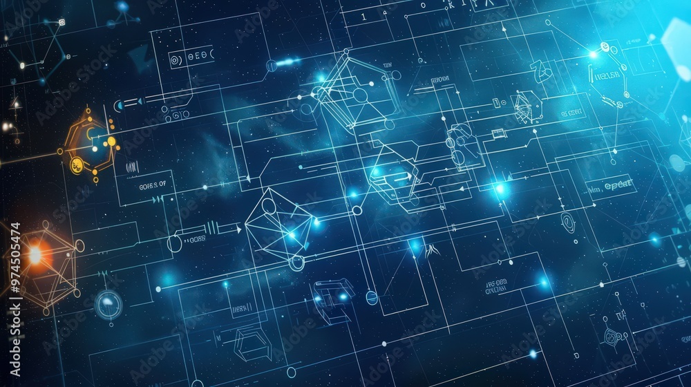 Blueprint of the periodic table showing the different types of chemical ...
