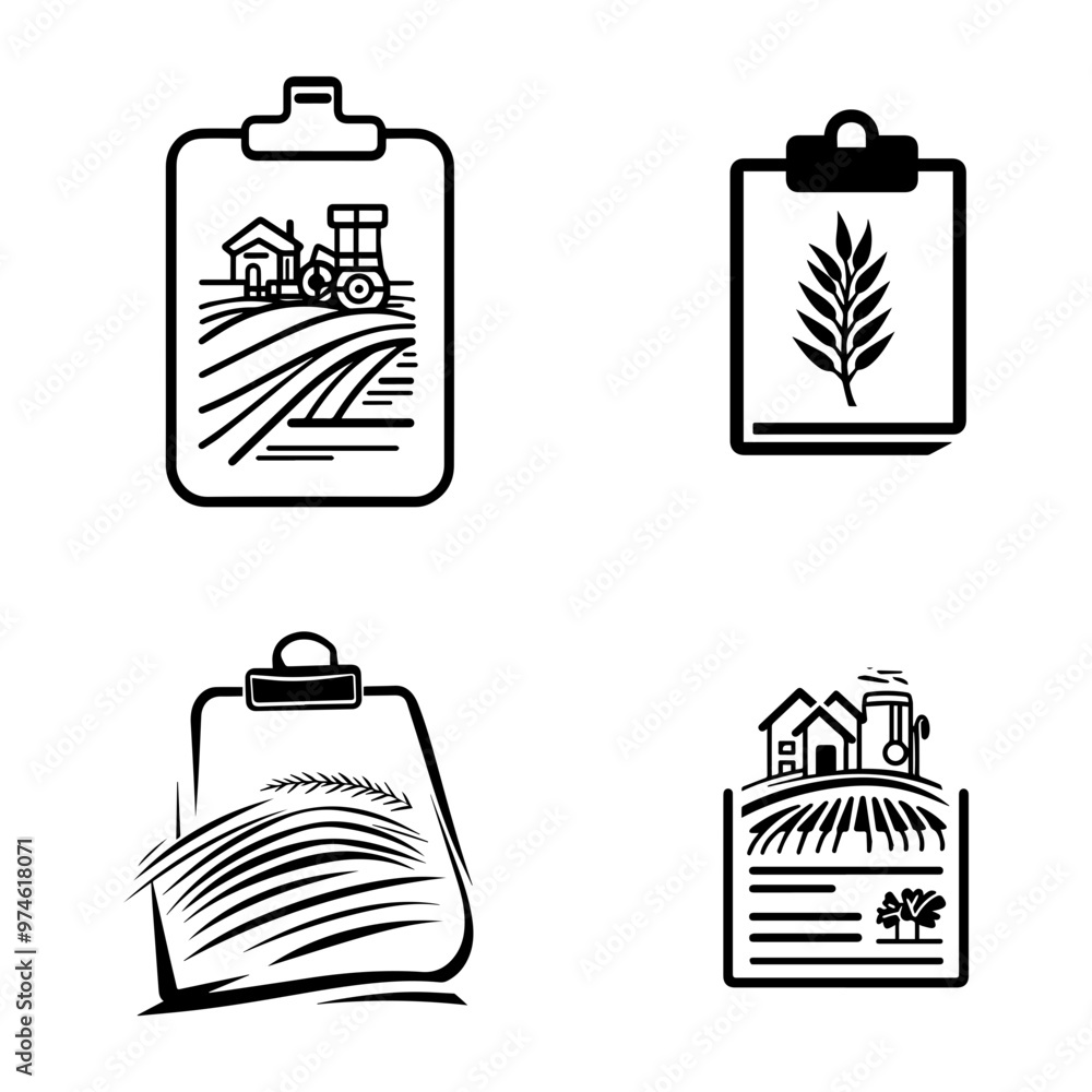 Stock-Vektorgrafik „Agricultural Inspection Checklist Farm and Crop ...