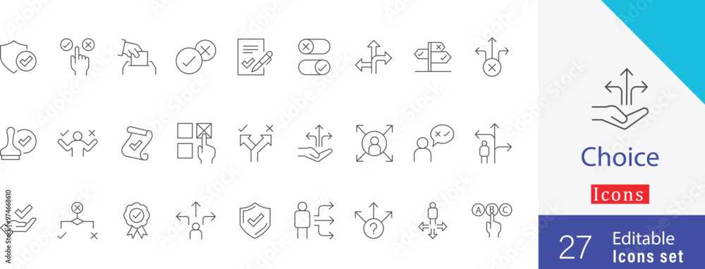 Choice Icon High Res Vector Graphics collection. containing option ...