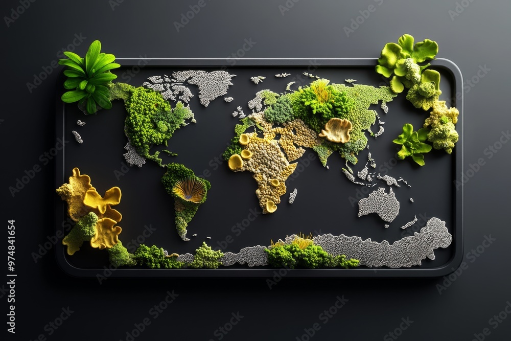 Lichen Biodiversity Hotspots visualized in a geographic infographic ...