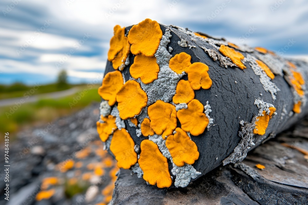 Lichen and its Role in Restoring Ecosystems represented in a clean ...