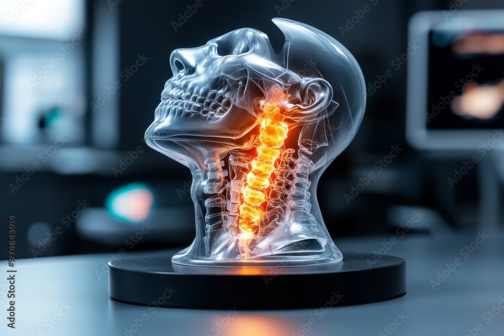 Minimizing neck scars after thyroid surgery represented in a sleek ...