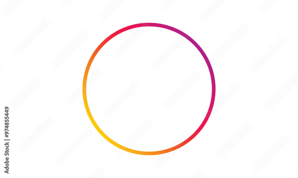Instagram story symbol around the user profile picture. Stock Vector ...